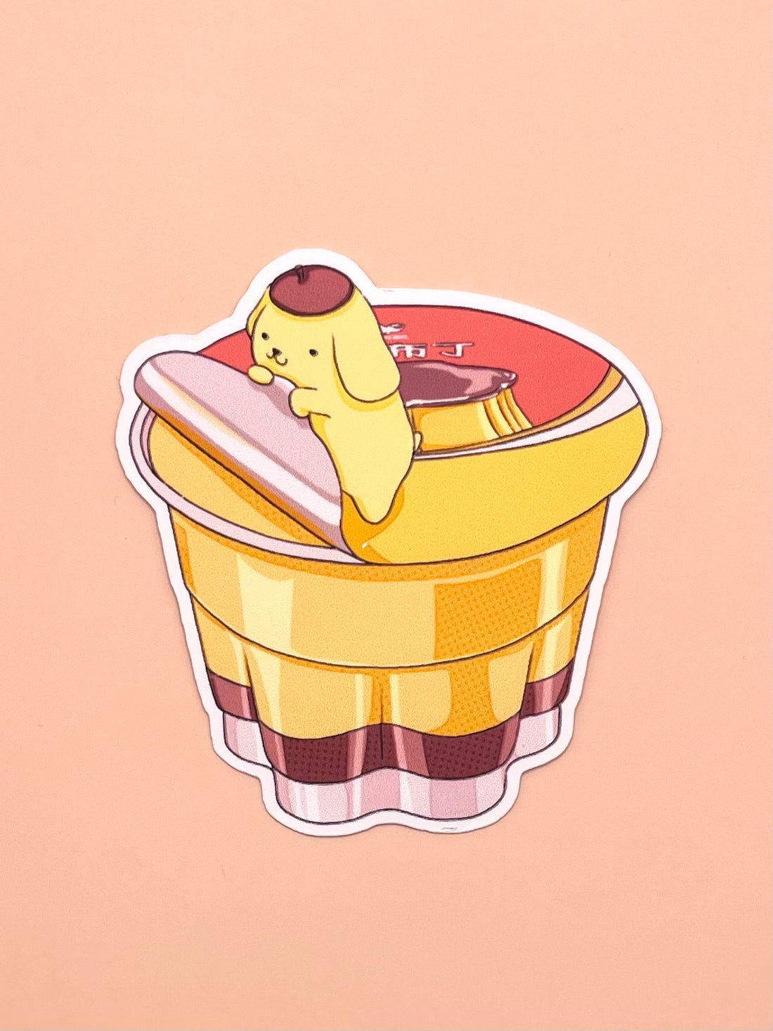 Pompompurin Pudding Sticker – studiosanbie